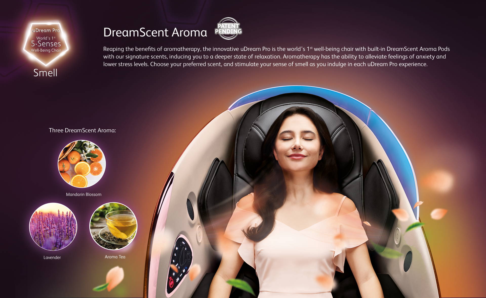 uDream Pro Massage Chair: Award-winning 5-Senses Well-Being Chair